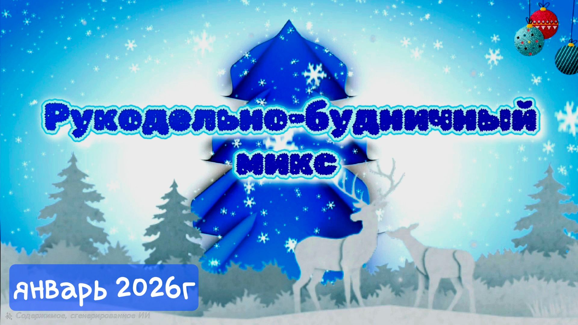 Рукодельно-будничный микс. Январь 2026год.