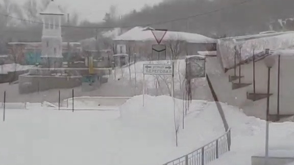 Ишим январь 2016. Улица Береговая.