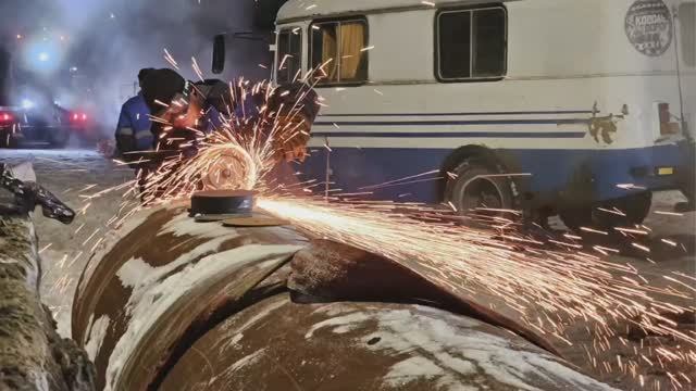 На тепломагистрали Север-2 продолжаются сварочные работы КУРГАН 1.02.2026