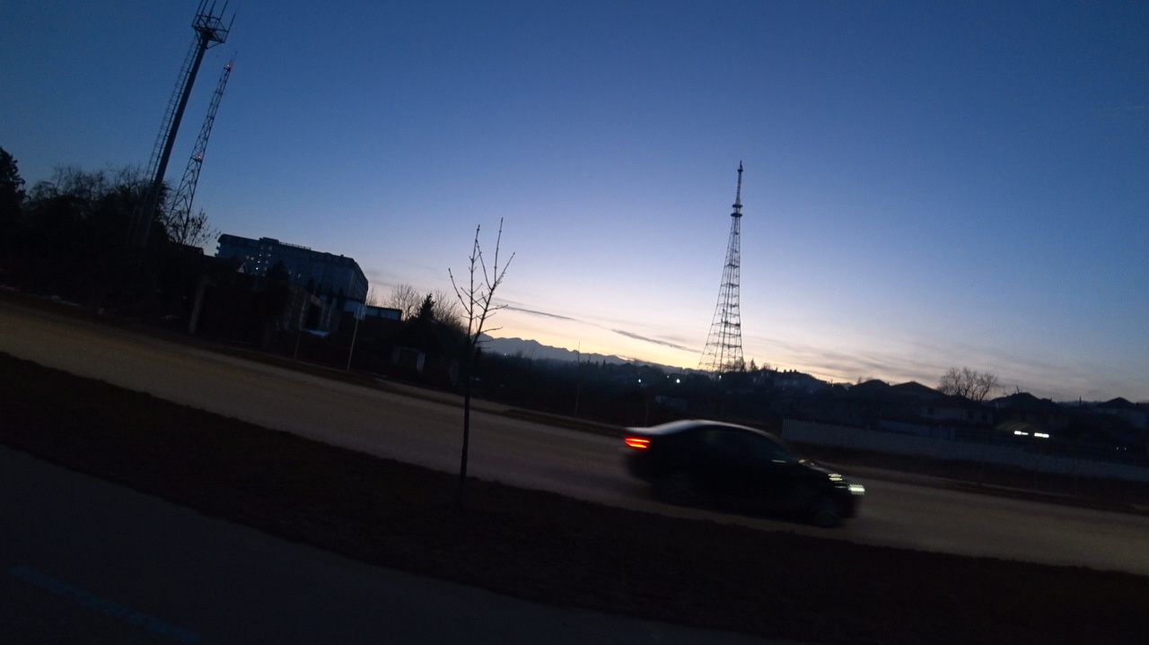 Прогулка по вечернему Нальчику зимой. Долинск Санаторий Голубые ели