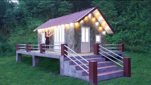 Крашу внутренние стены и устанавливаю электрическое освещение. Строю дом мечты. Серия 8. Ли Фук Ви