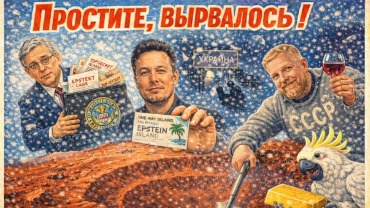 1.02.26 | "Простите, вырвалось!" №343 | Маск у Эпштейна, Украина во тьме, копание кратеров на Марсе