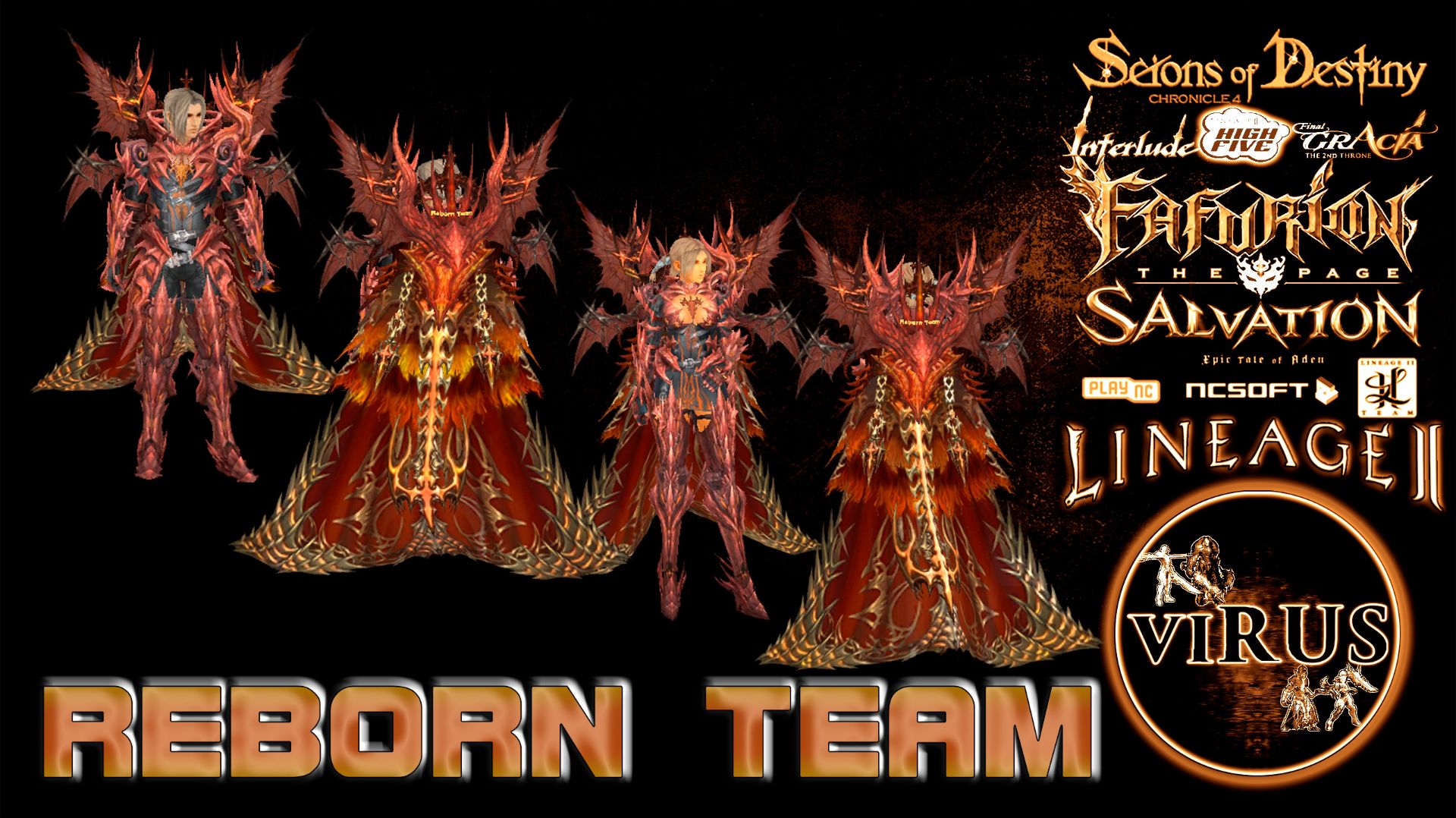 Improved Valakas Cloak for the Reborn Team servers. LINEAGE II-Grand Crusade ◄√i®uS►