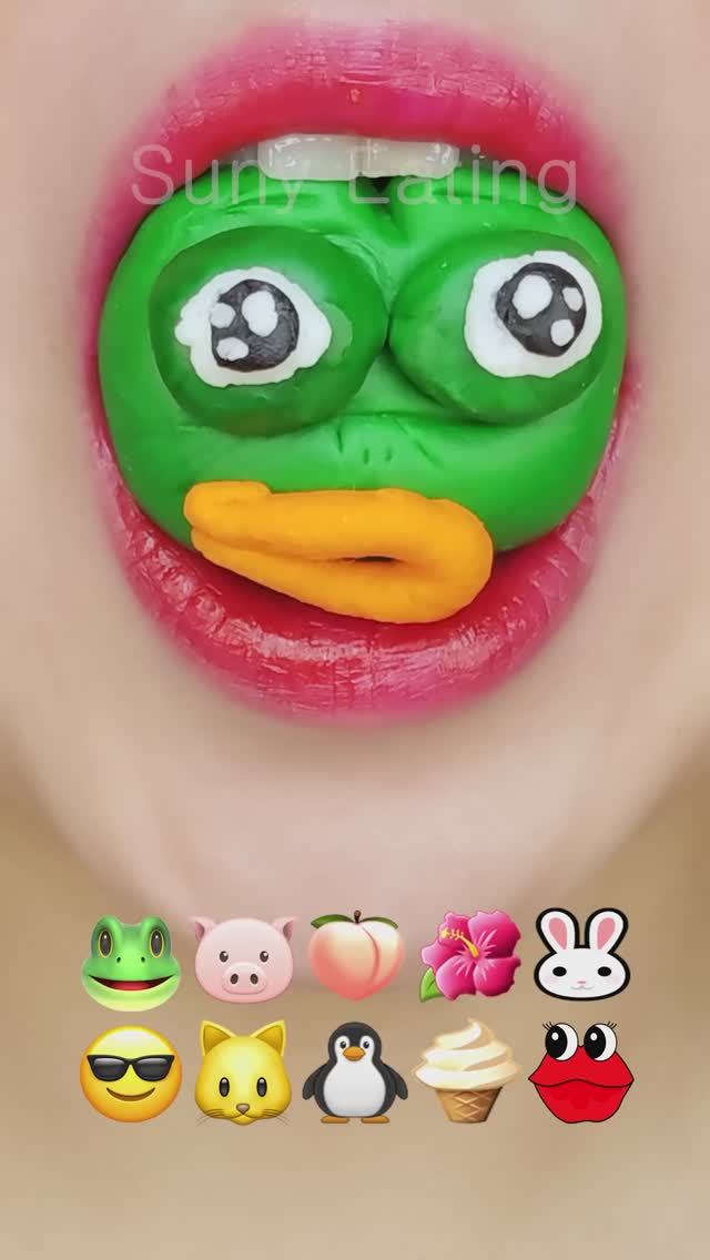 #ASMR рот ест конфеты: удовлетворяющие асмр-звуки, триггеры, музыка, смайлы