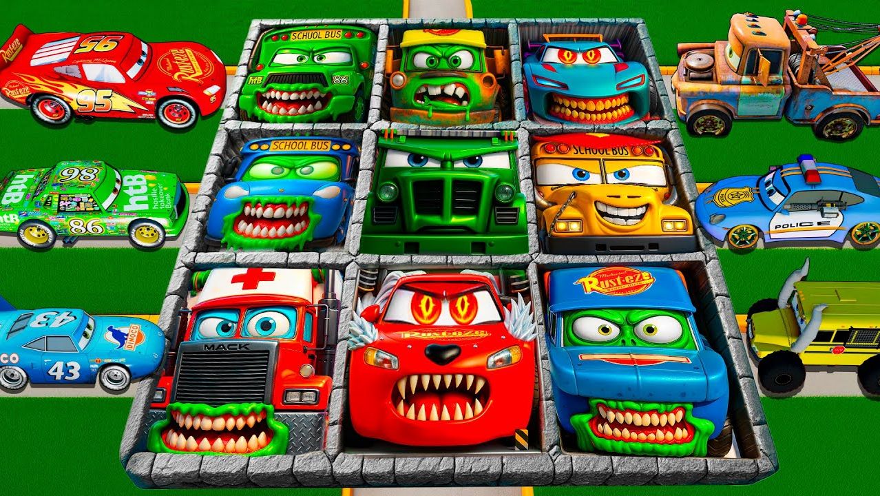 Машинки летают и прыгают! Развивающие мультики Машины помощники. Мультфильмы про машинки