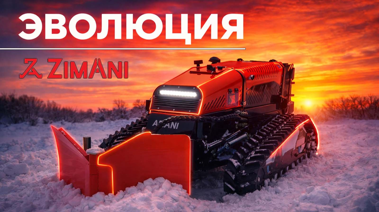 Как выглядит будущее!  Снегоуборщик, культиватор, газонокосилка, щетка и т.д.