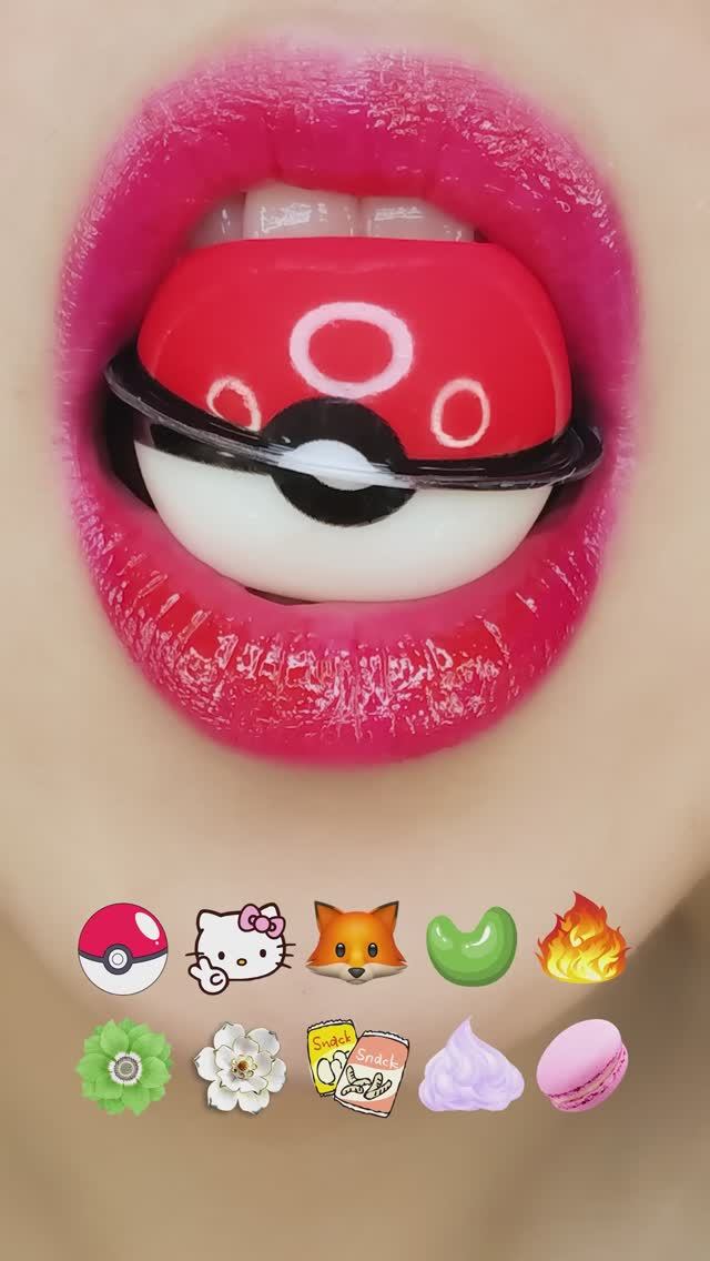 #ASMR конфетные триггеры: звуки чавканья и хруста, корейские сладости, смайлы