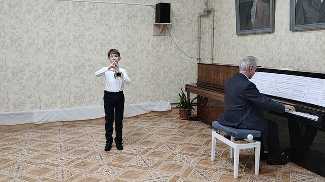 Л. Коган - Романс, И. Мангушев - Концертный этюд, солист Скакун Илья 11 лет (труба)