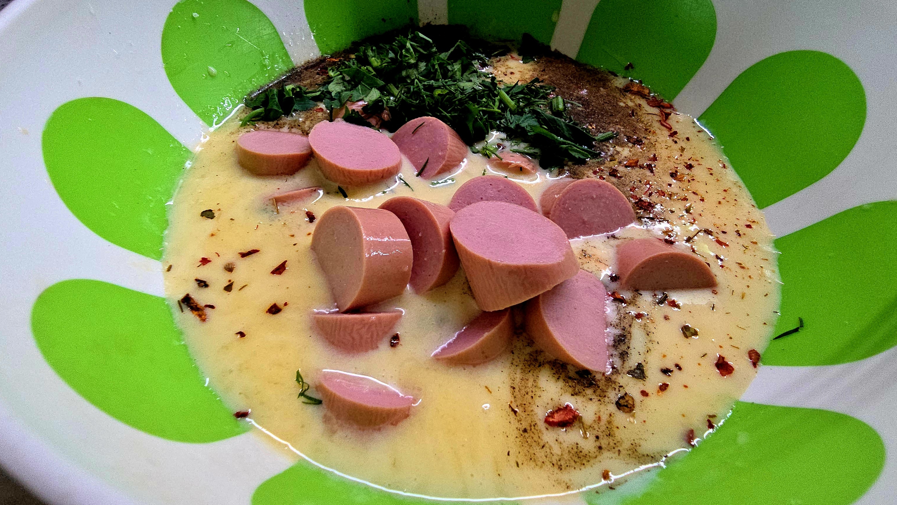 Омлет на кефире