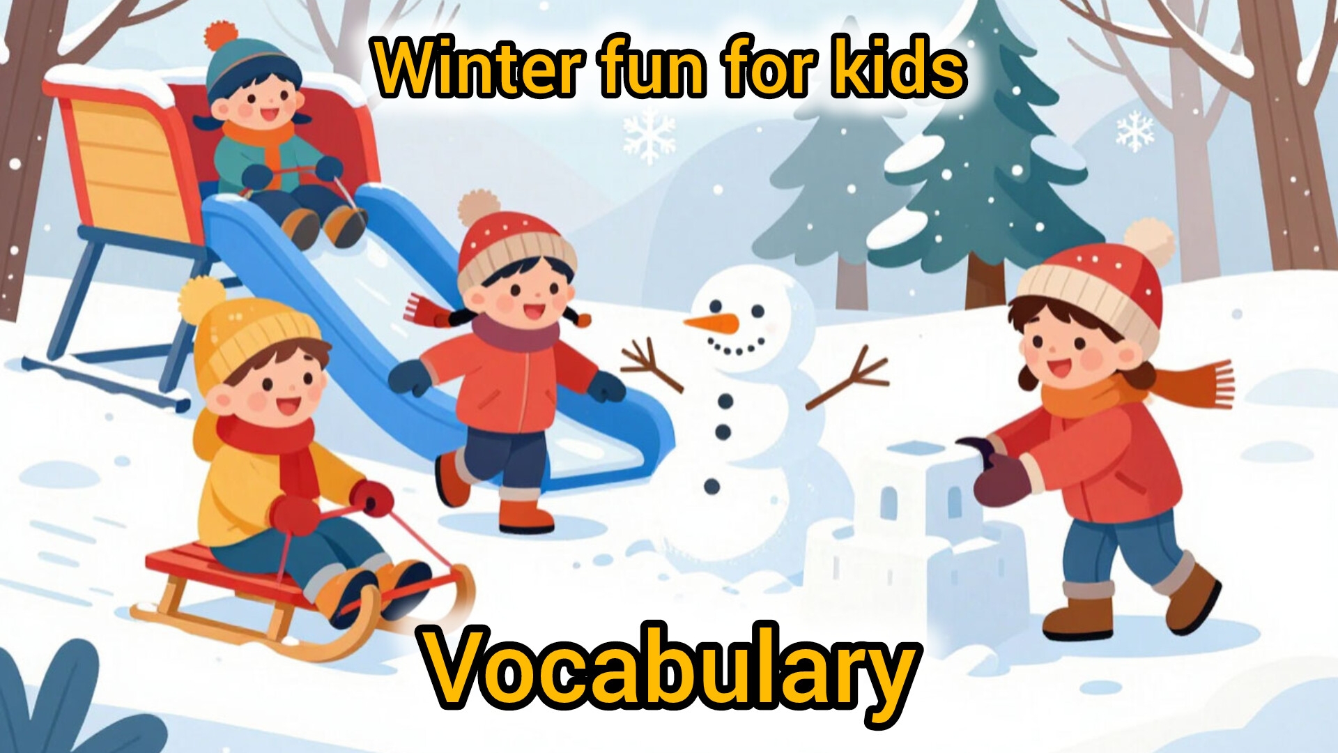 Winter fun for kids Зимние забавы для детей на английском языке