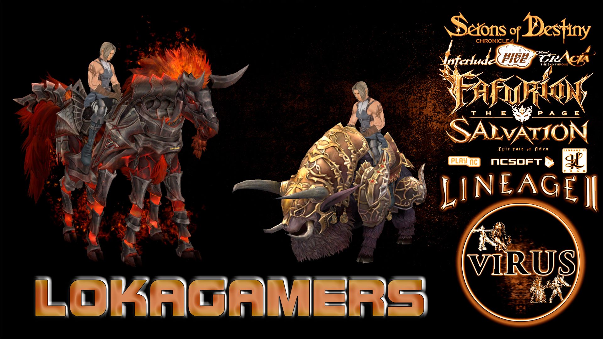 Two Mounts for the www.LokaGamers.Com server. LINEAGE II-High Five ◄√i®uS►