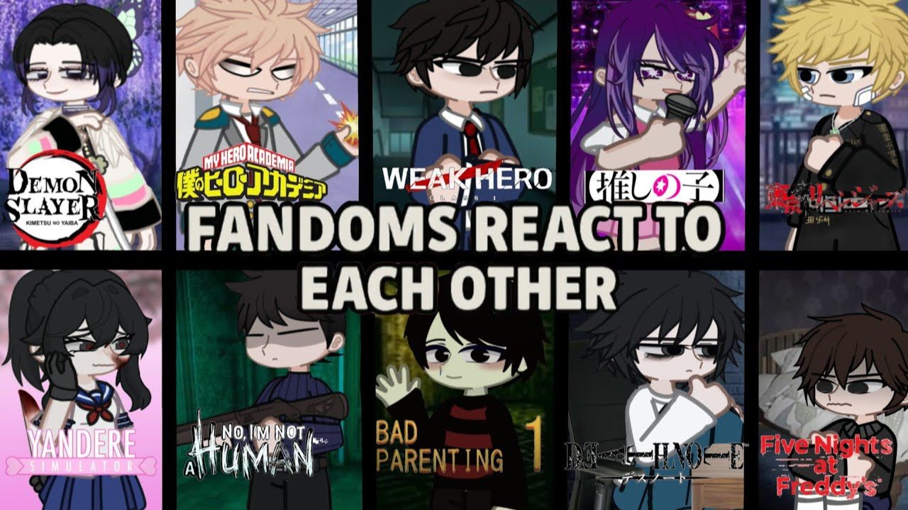 Реакция фандомов на самих себя / Персонажи из разных вселенных / Гача реакция