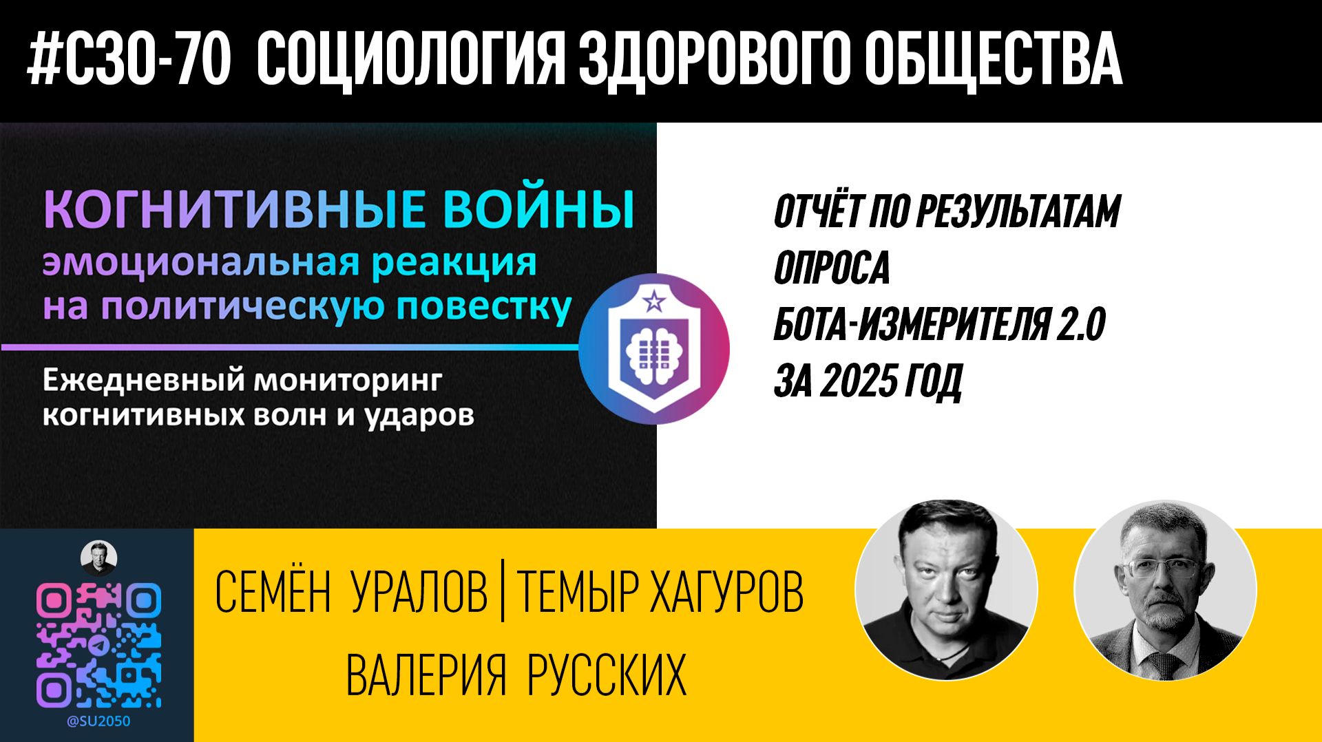 Когнитивные войны. Эмоциональная реакция на повестку. Аналитический отчёт. Уралов, Хагуров, Русских