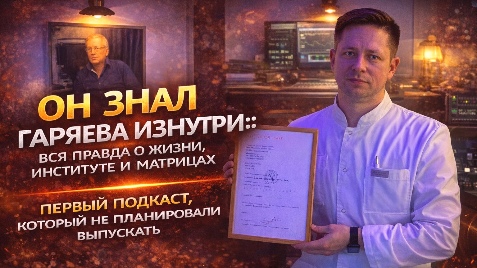 Он знал Гаряева изнутри: вся правда о жизни, институте и матрицах — первый честный подкаст !