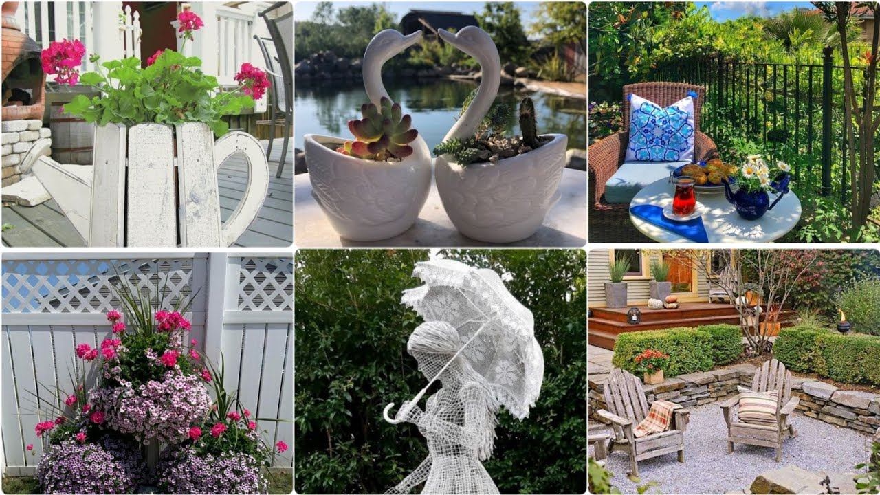 80 ИНТЕРЕСНЫХ ИДЕЙ для сада! Идеи для обустройства двора! DIY