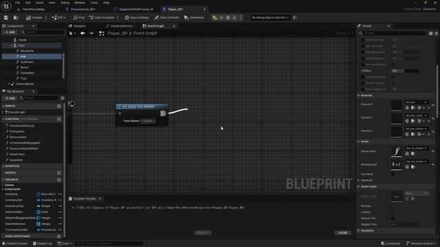Урок RPG 16. Предпросмотр персонажа в инвентаре (Unreal Engine 5)