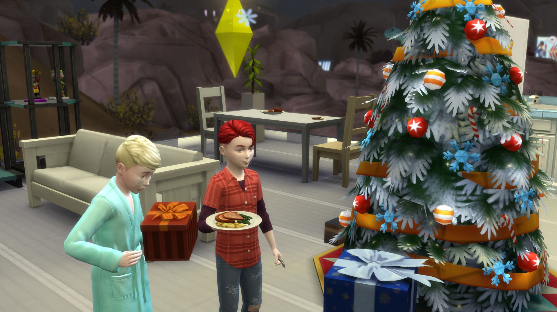 Not So Berry.  The Sims 4. Мятный №17  Новый год в семье Берри.