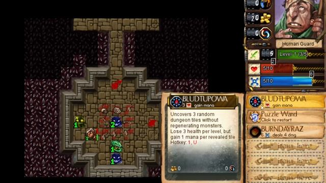 Desktop Dungeons Aqua Edition - Agbaar's Academy Blood Power