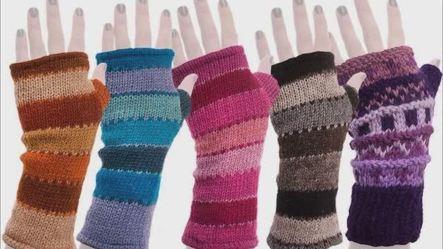 Митенки (варежки без пальцев). Вязание на спицах