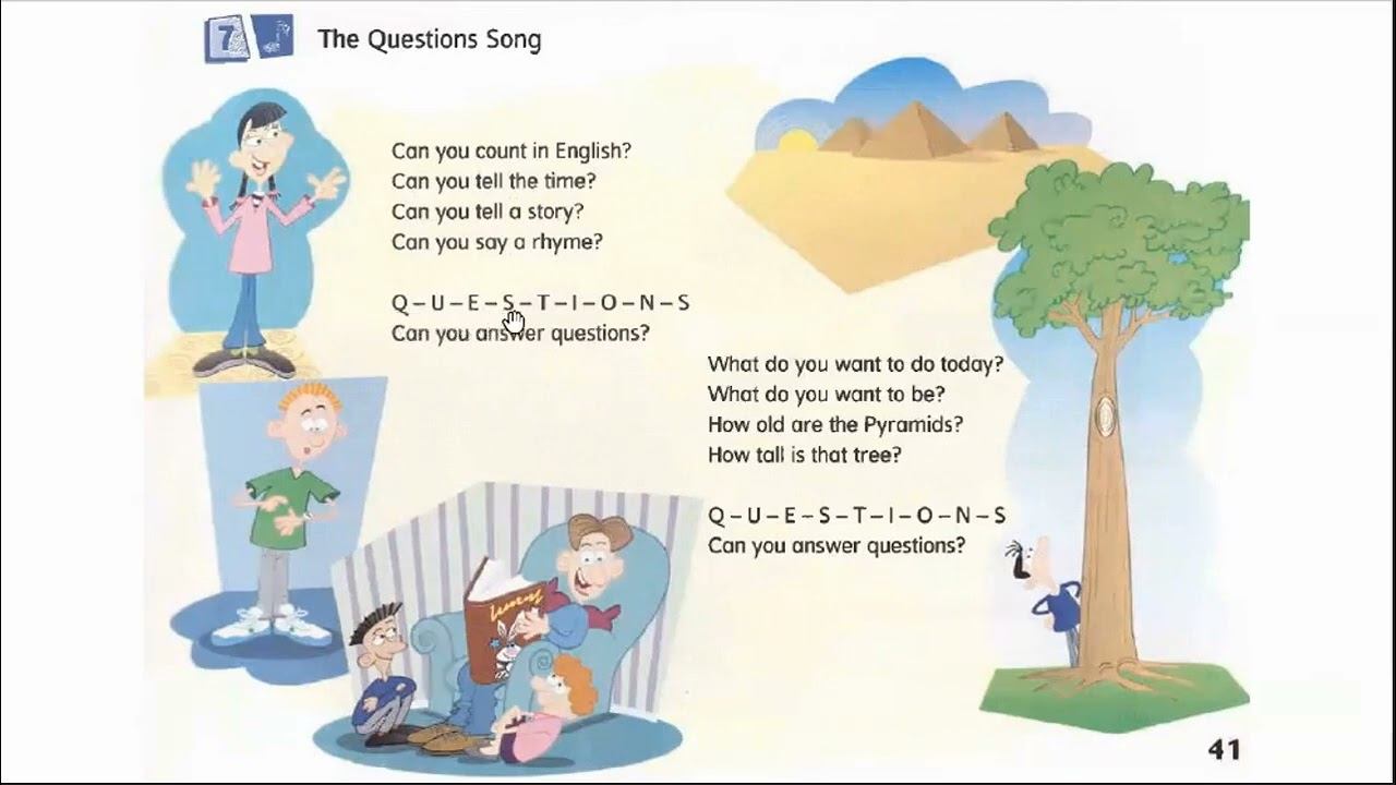 Pearson Excellent 2 Unit 8 The question song