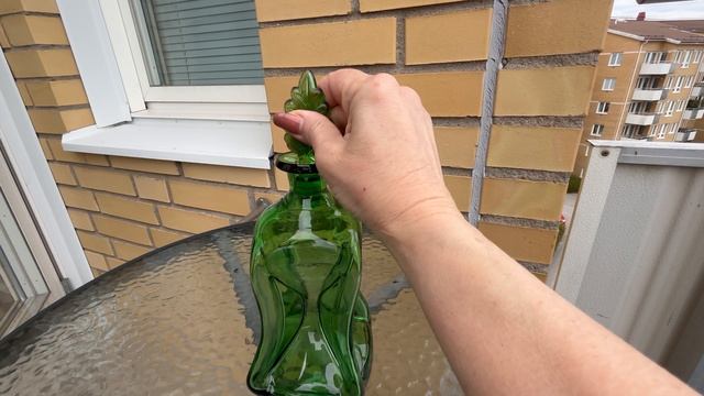 Графин стеклянный «Клюк-клюк» дизайнерский. Дания.