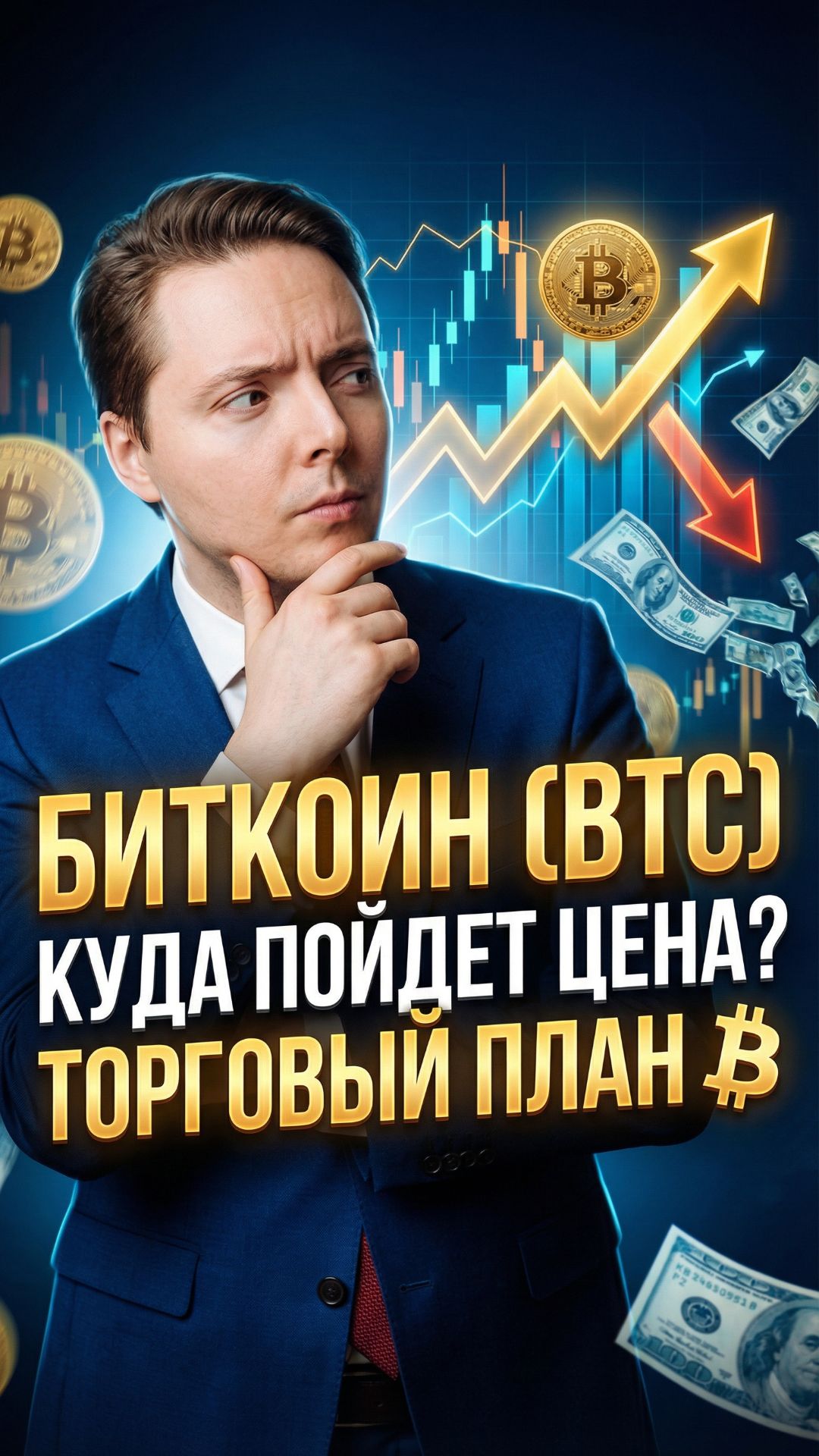 Биткоин (BTC): Куда пойдет цена? Торговый план ₿