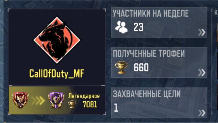 Клан Легенда на 6 уровне за 1,5 сезона игра Call of Duty mobile