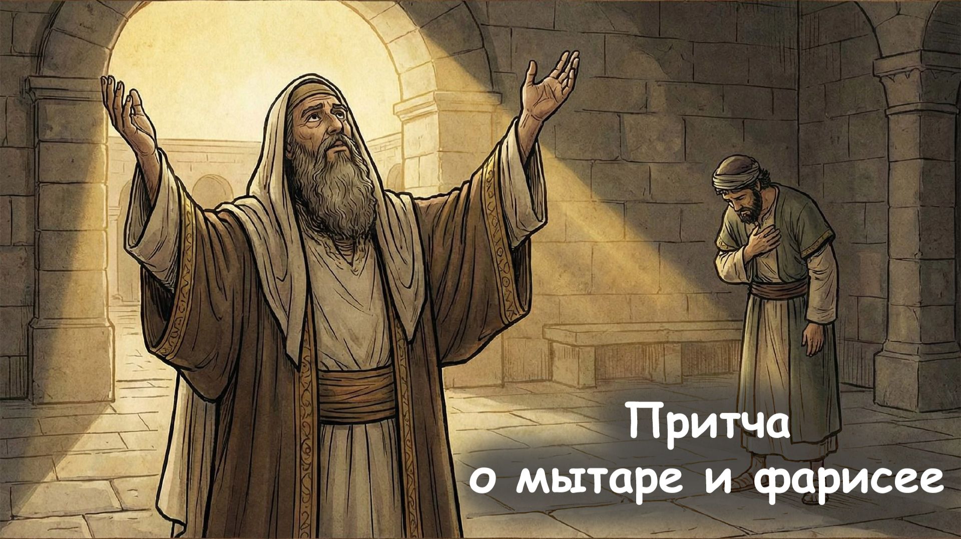 Вздох мытаря и горделивые слова фарисея.