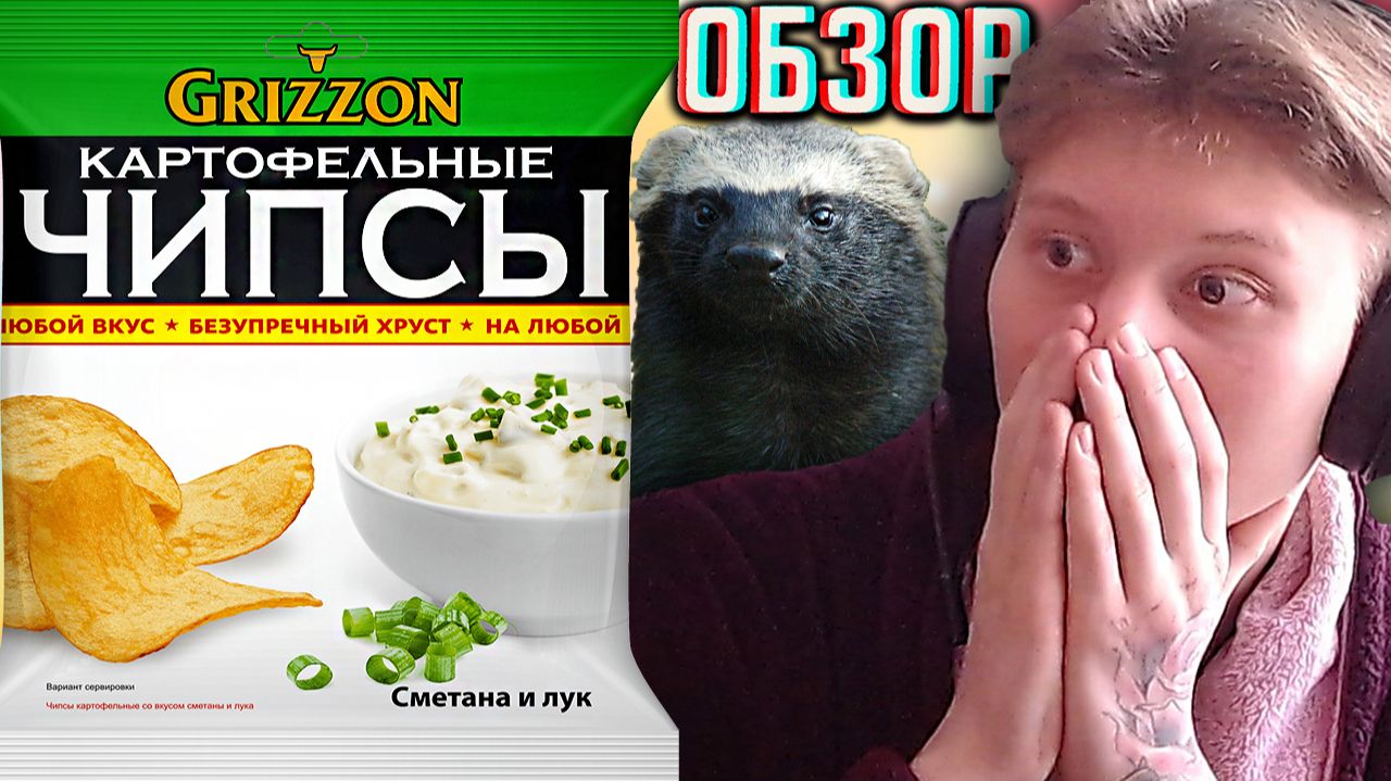 ОГРОМНАЯ ПАЧКА ЧИПСОВ ОТ ГРИЗЗОНА СО ВКУСОМ СМЕТАНЫ И ЛУКА!300 ГРАММ GRIZZON КАРТОФЕЛЬНЫЕ!ОБЗОР