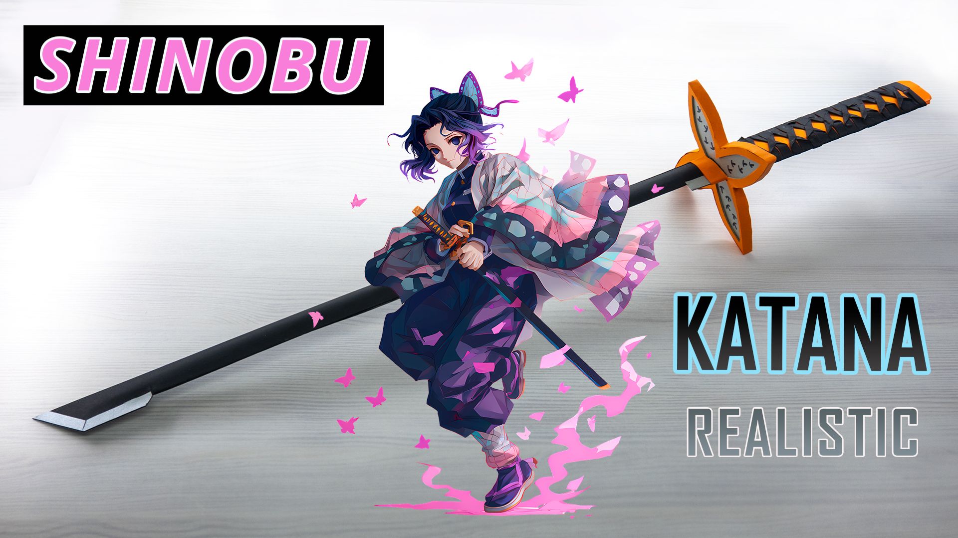 Сборка меча убийцы демонов — Шинобу Катана своими руками