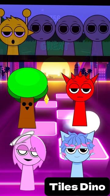 КТО ЛУЧШИЙ СПРУНКИ? уровень 102 - Мультики про Спрунке | МУЛЬТФИЛЬМЫ SPRUNKI в Tiles Hop