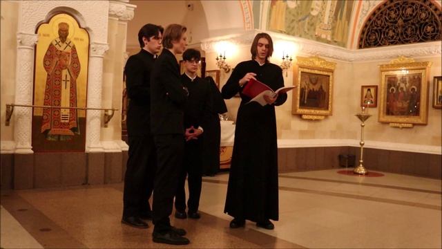 Хор Троице-Сергиевой Лавры на Божественной литургии 29.01.2026 в Храме Христа Спасителя - 3