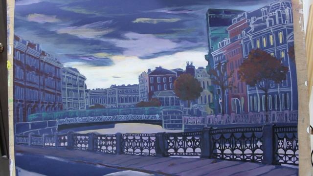 РАБОТЫ УЧАЩИХСЯ: ПЕТЕРБУРГ на ТОНИРОВАННОЙ БУМАГЕ | КАК рисовать КОВКУ| ОБЫЧНЫЕ  + АКРИЛОВЫЕ МАРКЕРЫ