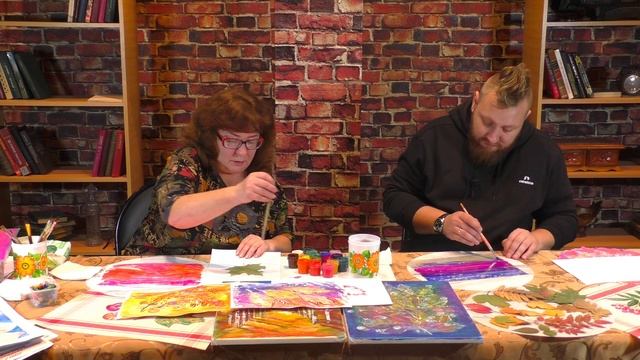 Нетрадиционная техника рисования "Монотипия" // Мастер-класс // Ирина Алехина