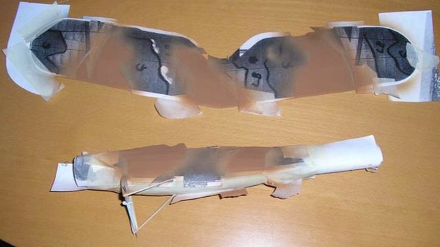 Как покрасить резиномоторную копию самолёта? Неспеша и очень аккуратно. авиамоделизм.