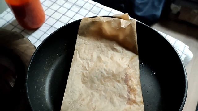 Как я мясо в бумаге на стройке жарила