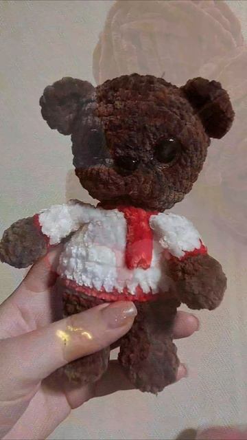 Отчет 1 "Мишка в русском стиле" СП "Вязание - это серьезно"