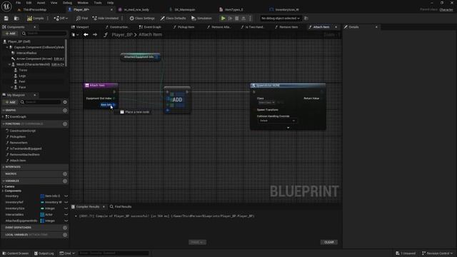 Урок RPG 11. Создание и закрепление экипировки (Unreal Engine 5)