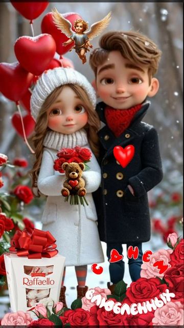С Днем влюбленных! С Днем Святого Валентина!