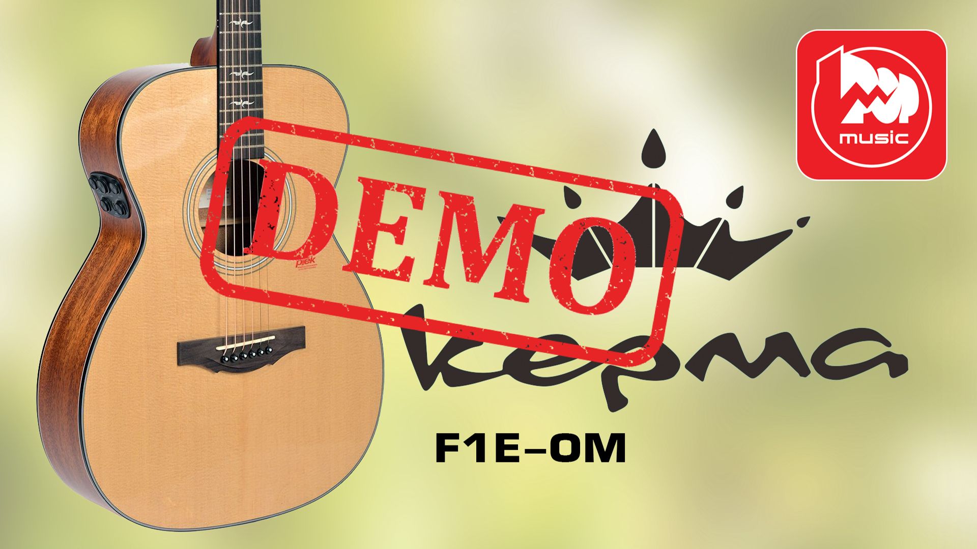 Трансакустическая гитара Kepma F1E-OM - демонстрация звучания