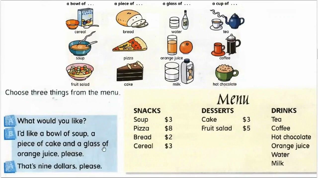 Pearson Excellent 2 Unit 14 I 's like a piece of bread