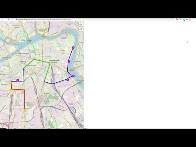 Легенда и печать маршрута LiveGPSTracks