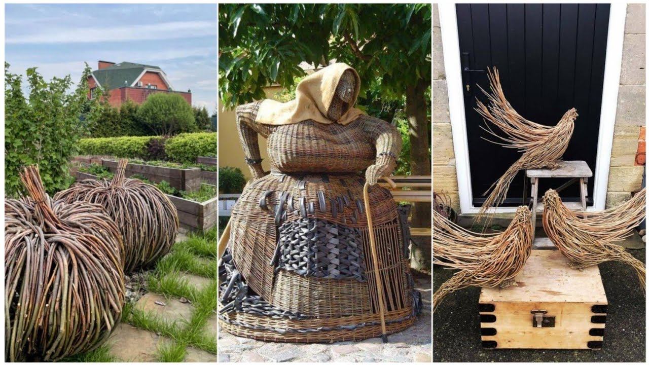76 Идей из прутьев для сада! DIY // 76 WICKER IDEAS for the garden! With your own hands!