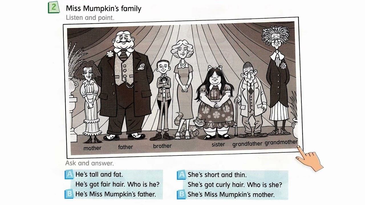 Pearson Excellent 1 Unit 08 Miss Mumpkin's Family p 39