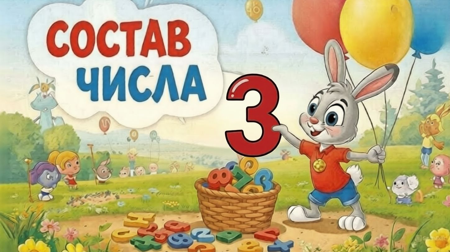 Состав числа 3