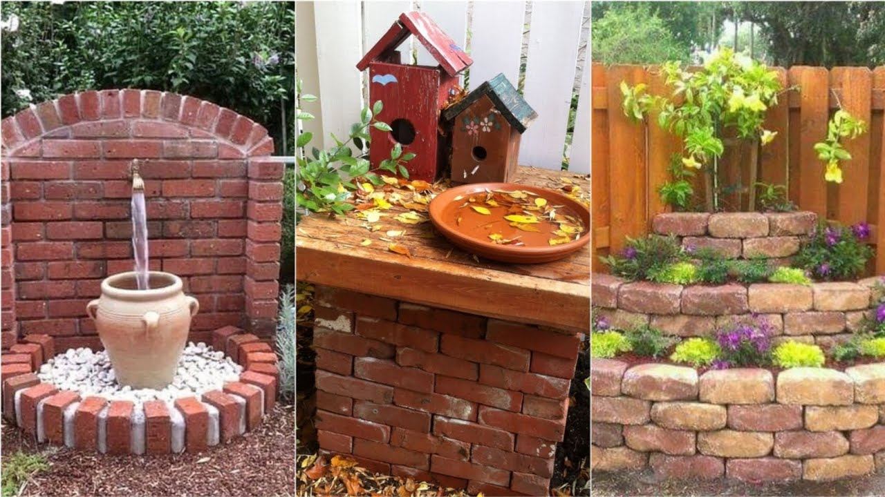65 ИДЕЙ для сада из КИРПИЧА! Сад своими руками! //IDEAS for the garden made of BRICKS! 65 IDEAS! DIY