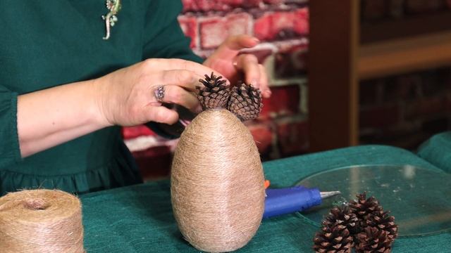 Ежик из шишек // Мастер-класс // Мария Теложер