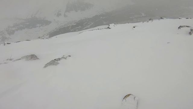 **** Заблудился на Чегете. Часть 1. А как все хорошо начиналось! Лавина на 0:55