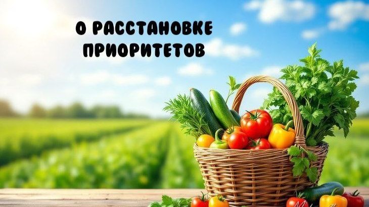 О расстановке приоритетов
