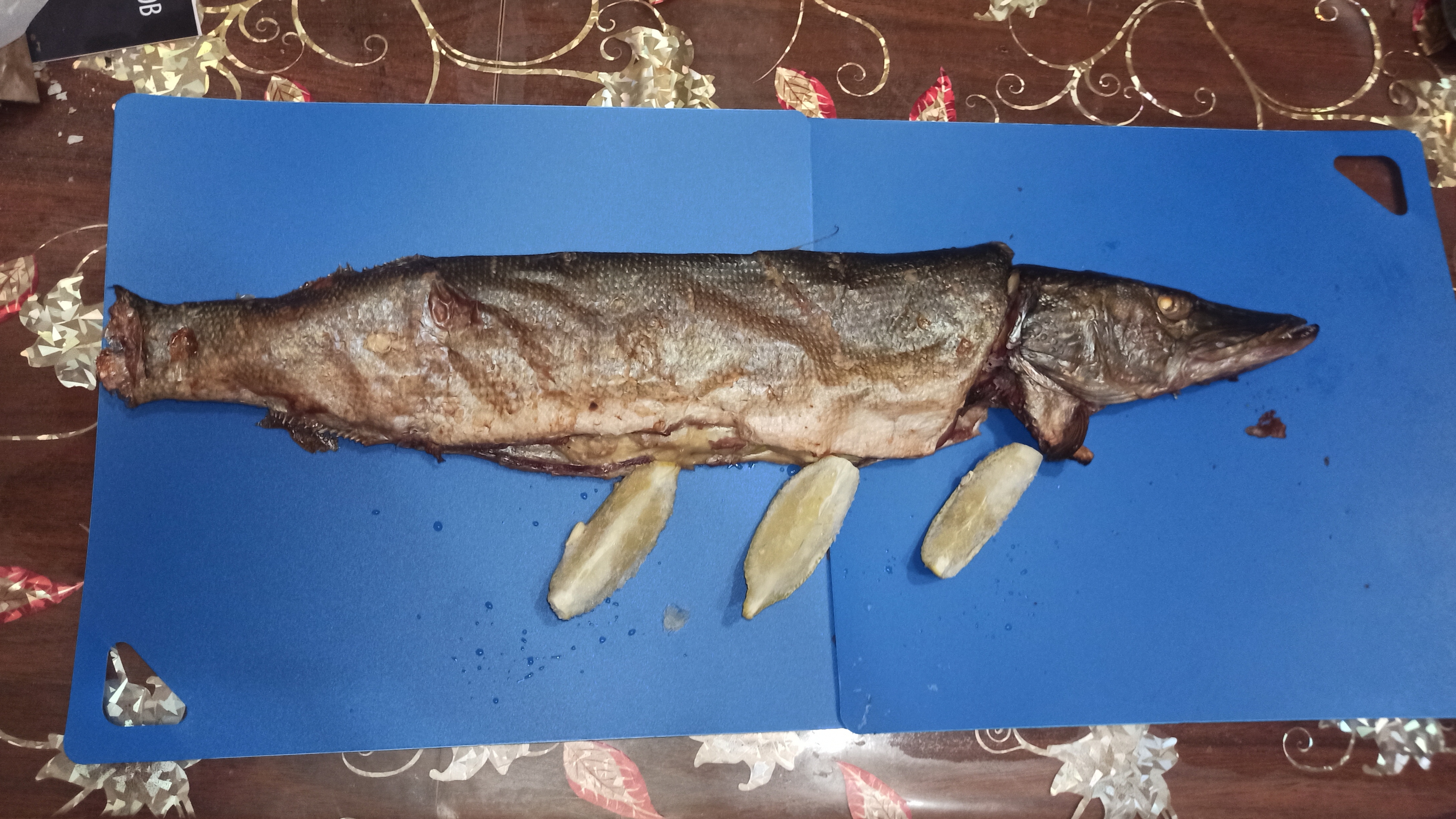 моё питание/дз сына/приготовление щуки/